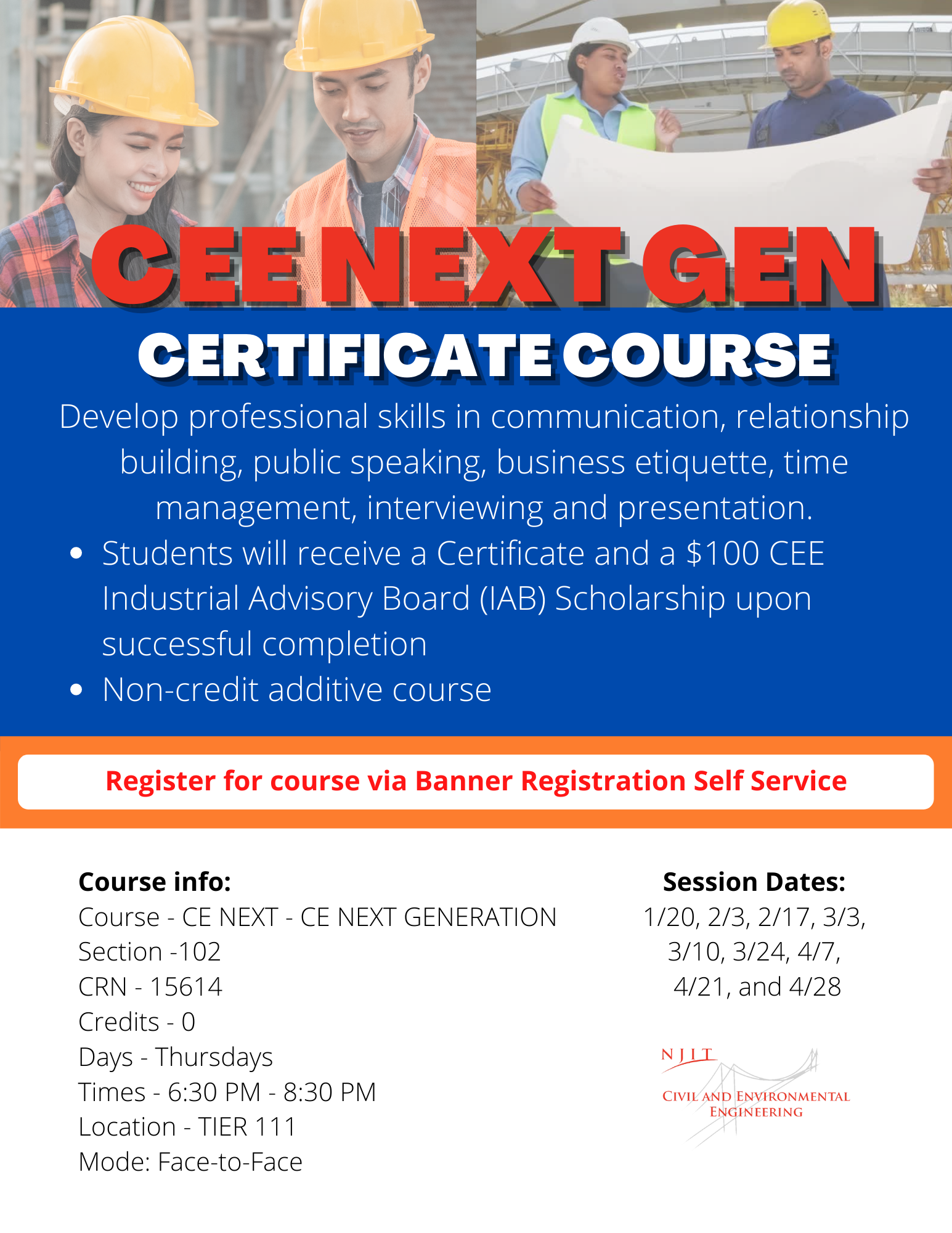 Spring 2022 - CEE NEXT GEN COURSE | John A. Reif, Jr. Department of ...